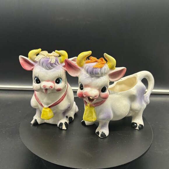 Vintage 1950's | Dining | Vintage 95s Japan Porcelain Cow Sugar And ...